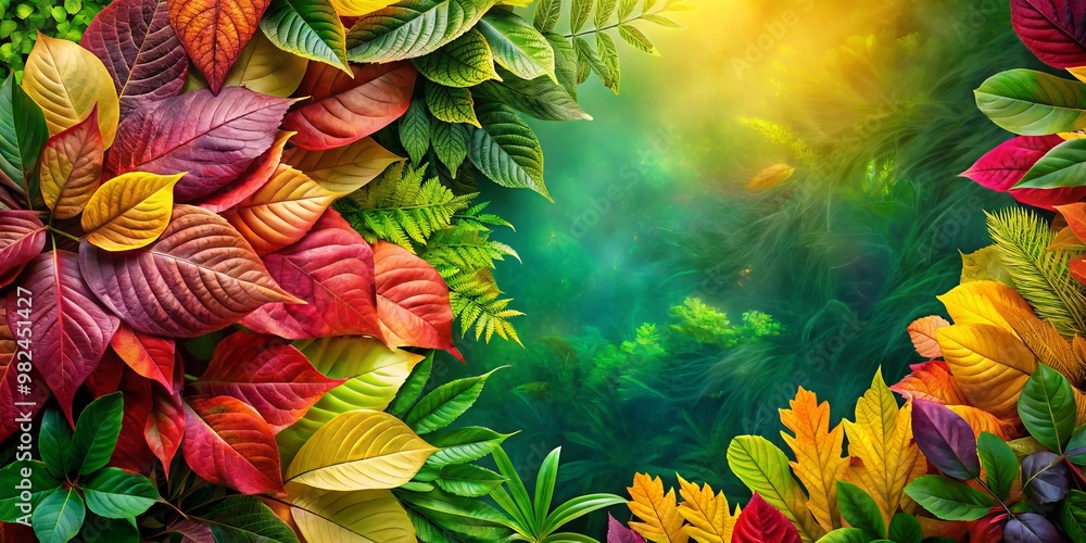 Delicate leafy corner border design, perfect for nature-inspired ...