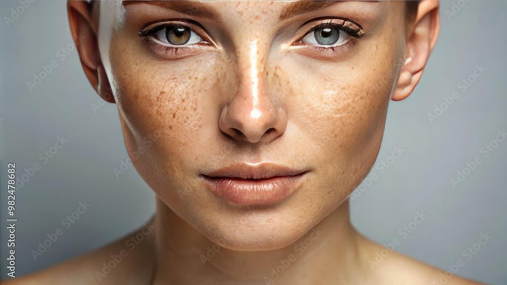 Smooth and unblemished, the skin glows with a healthy radiance, its ...