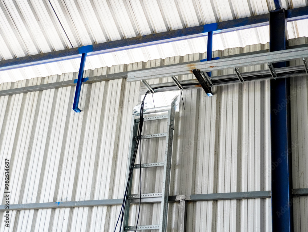 Cable ladder. Cable trays, cable ladders for wiring in industrial ...