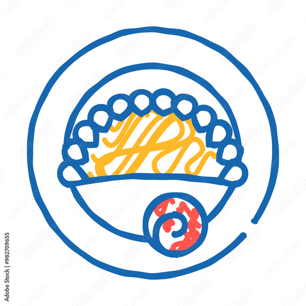 empanadas, mexican fried patty doodle icon sketch vector. empanadas ...