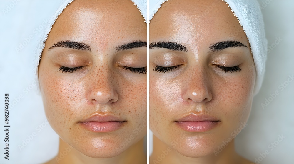 Blackhead extraction facial video, highlighting the skin's journey from ...