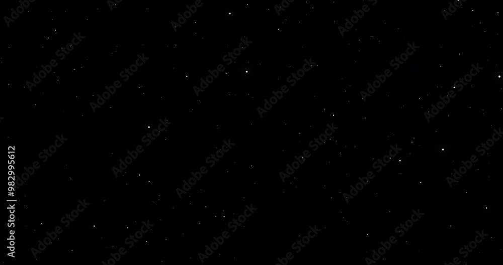 Stars on night sky, starry space motion with twinkling or blinking ...