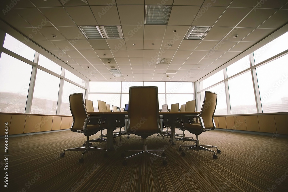 Clean conference room and orderly Prepare a meeting.GenerativeAI Stock ...