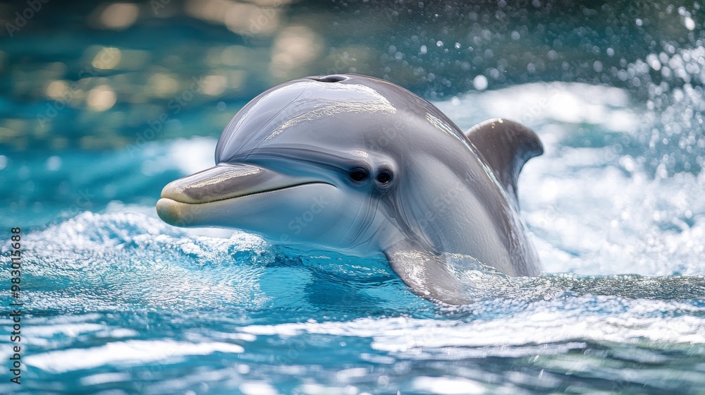 Dolphins are smart and playful sea creatures known for their smooth ...