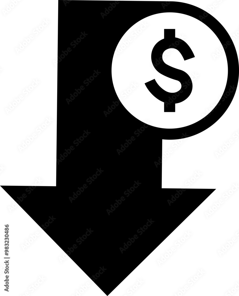 Decrease icon in flat. isolated on transparent background Contains such ...