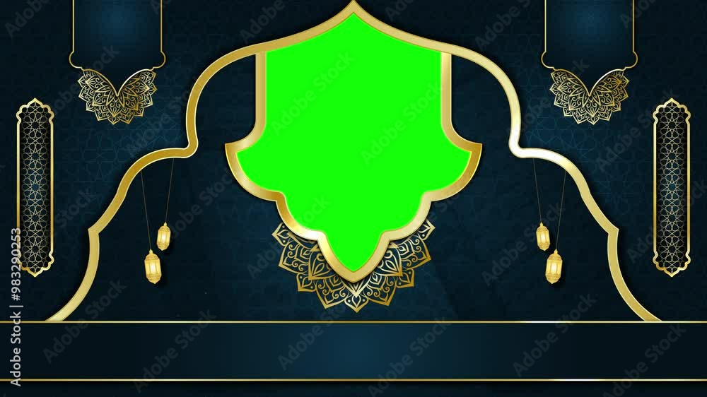 animated luxury islamic background , muslim mosque , islamic design ...