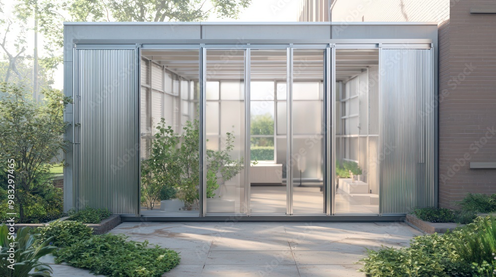 An experimental urban loft design featuring foldable walls of aluminum ...