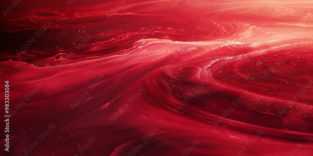 Ruby hues blending seamlessly, forming a symphony of color on a canvas ...