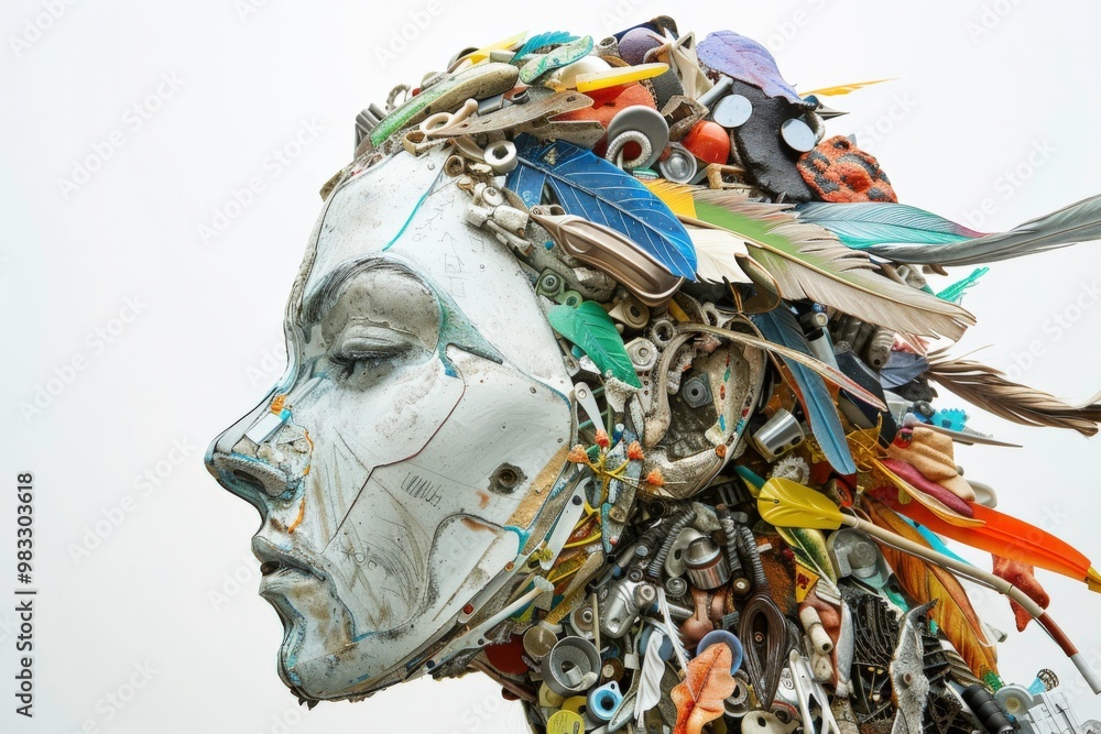 Vibrant recycled art competition with encouraging A - a masterpiece in ...