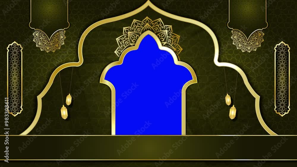 animated luxury islamic background , muslim mosque , islamic design ...
