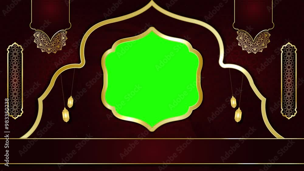 animated luxury islamic background , muslim mosque , islamic design ...