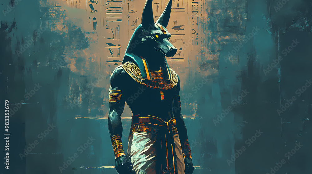 Ancient egyptian god of death and the world of the dead, the terrible ...