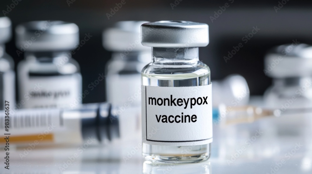 Essential depiction: image featuring a vaccine container labeled ...