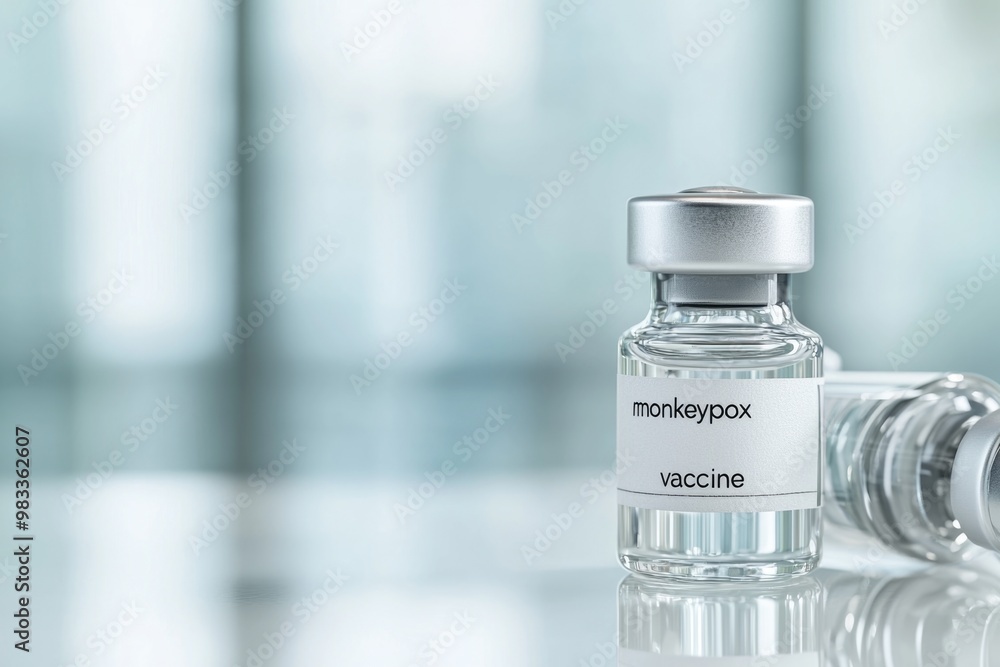 Essential depiction: image featuring a vaccine container labeled ...