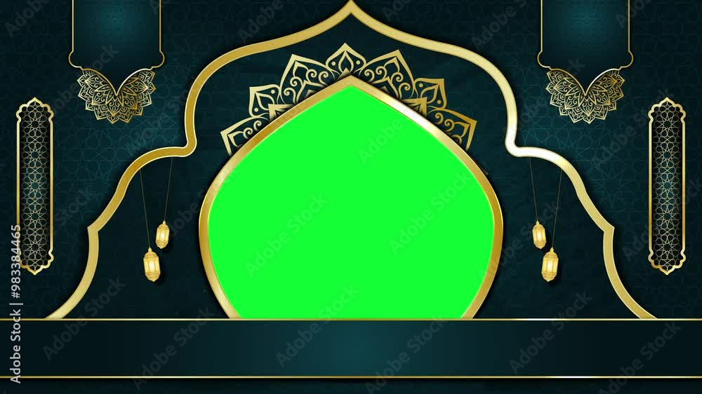 animated luxury islamic background , muslim mosque , islamic design ...