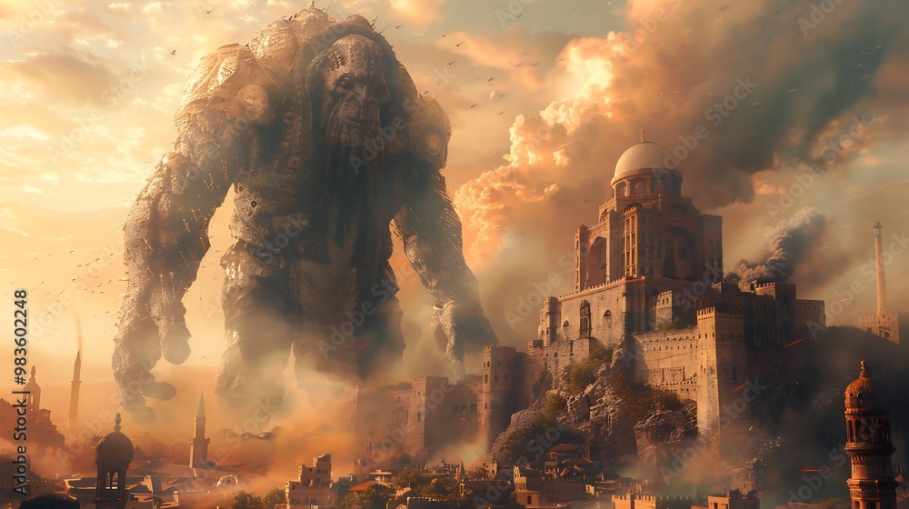 Myth of the Golem a clay figure brought to life ancient Jewish folklore ...