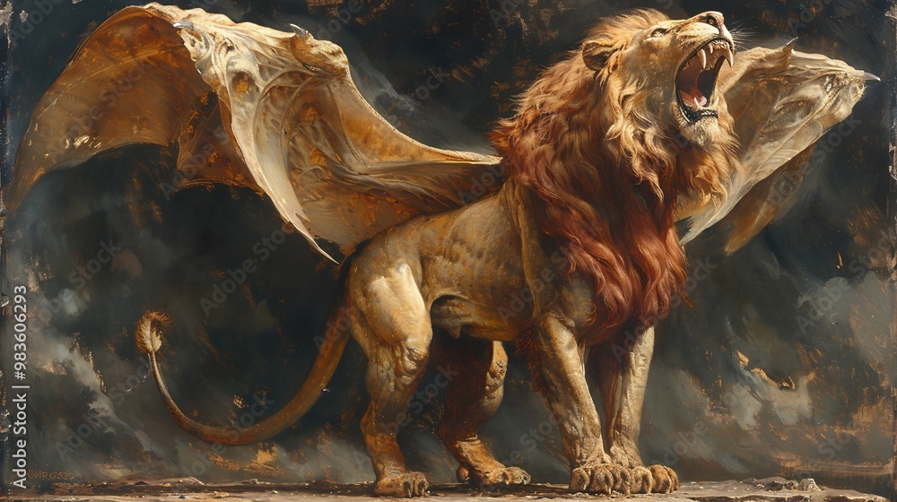 Myth of the Manticore a fearsome beast with the body of a lion the ...