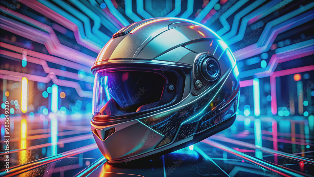 Advanced motorcycle helmet with built-in augmented reality display and ...