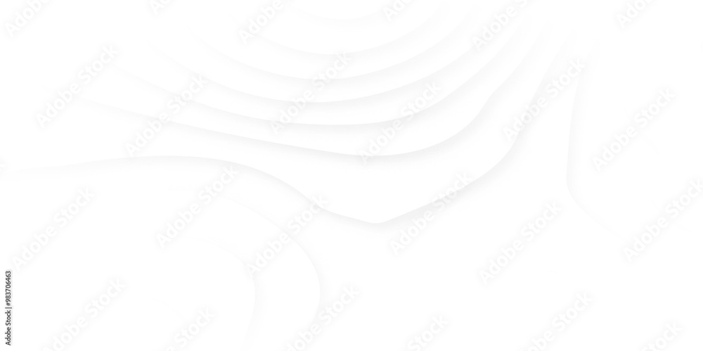 Abstract Origami Papercut Gray Color Texture Curved Layers And Elevation Contour Smooth Shape