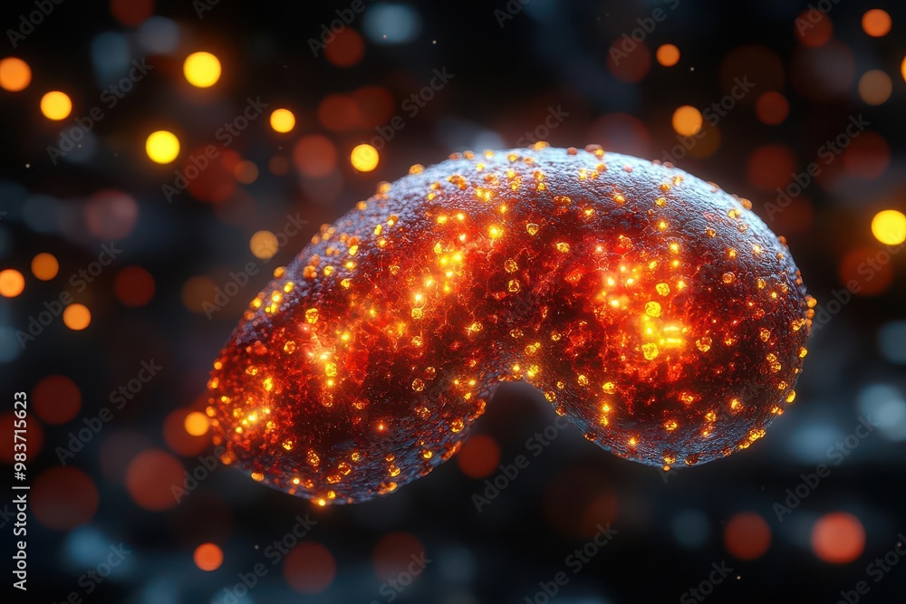 3d medical illustration showcasing progression of liver disease from ...