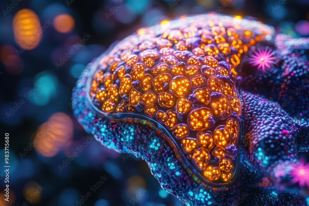 3d medical illustration showcasing progression of liver disease from ...