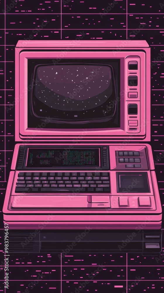 Retro old computer user interface,Pink Y2K computer window page and ...