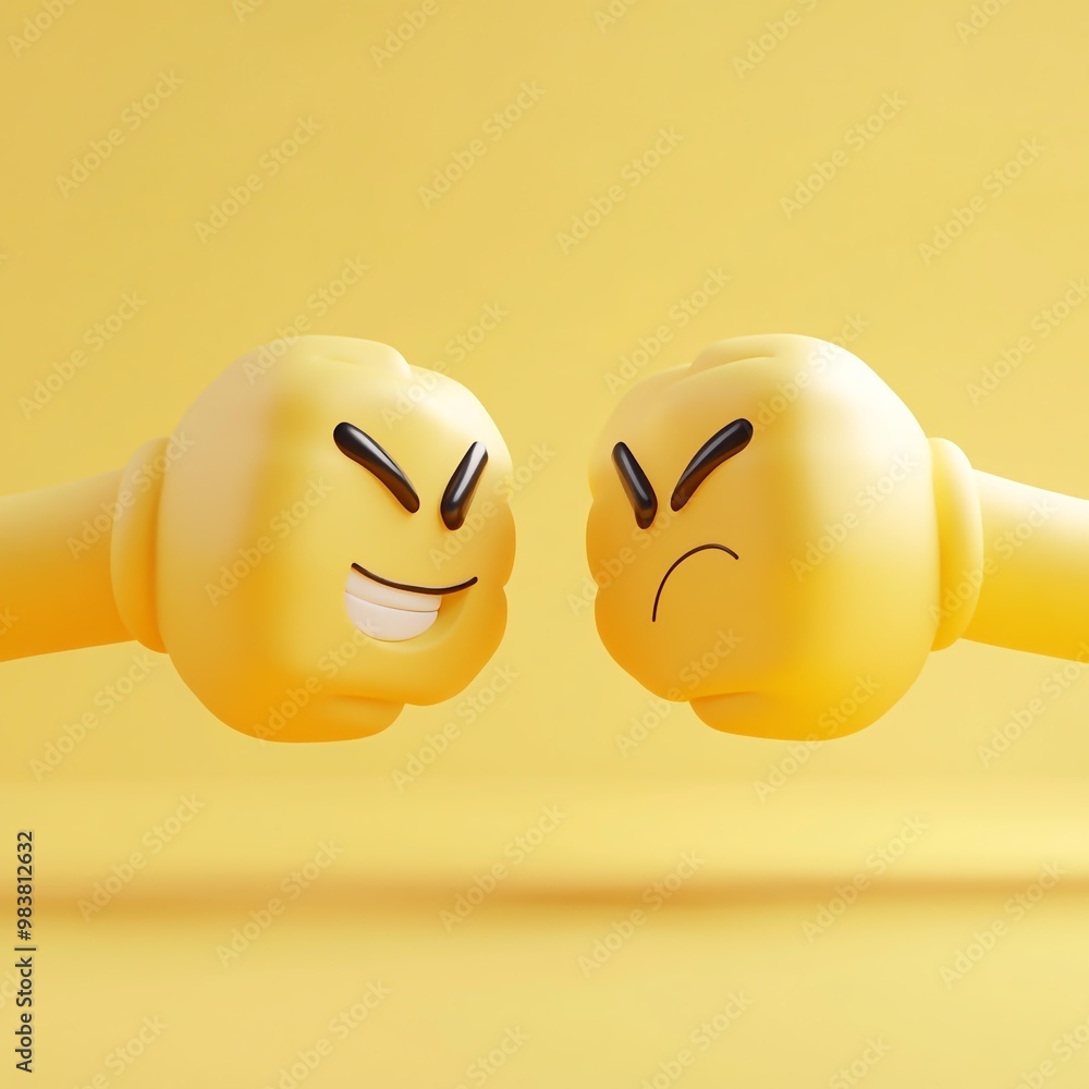 3D Emoji Icon: Fist Bump for Agreement or Respect Illustration Logo ...