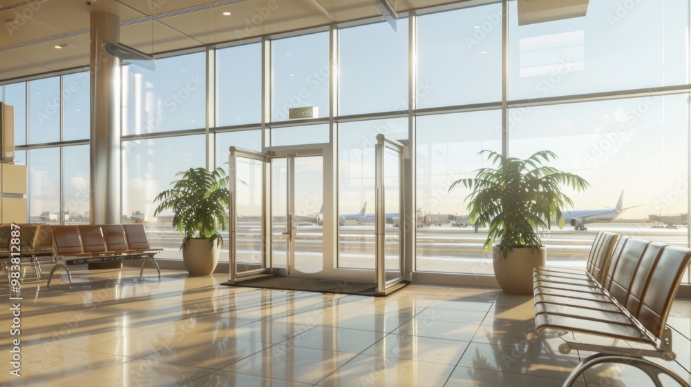 Boarding Gates: Designated waiting areas with comfortable seating for ...