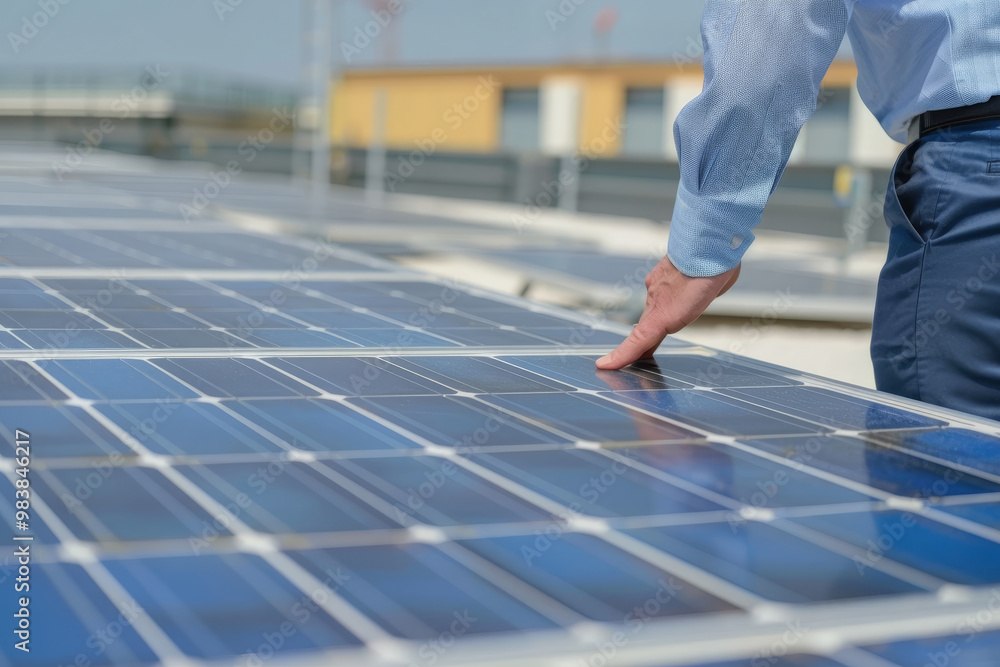 A renewable energy demonstration featuring experts showcasing diverse ...