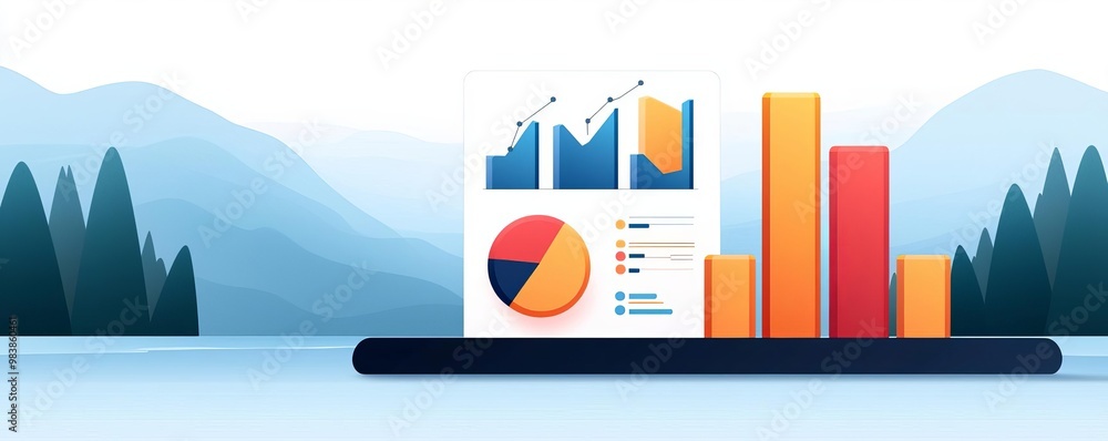 Office teamwork execution depicted as strategic charts and timelines on ...