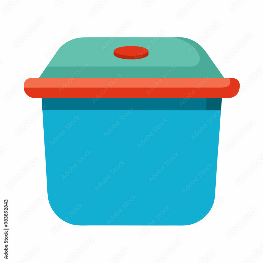 Tupperware on White Background Vector Illustration | SVG & Cricut Files ...