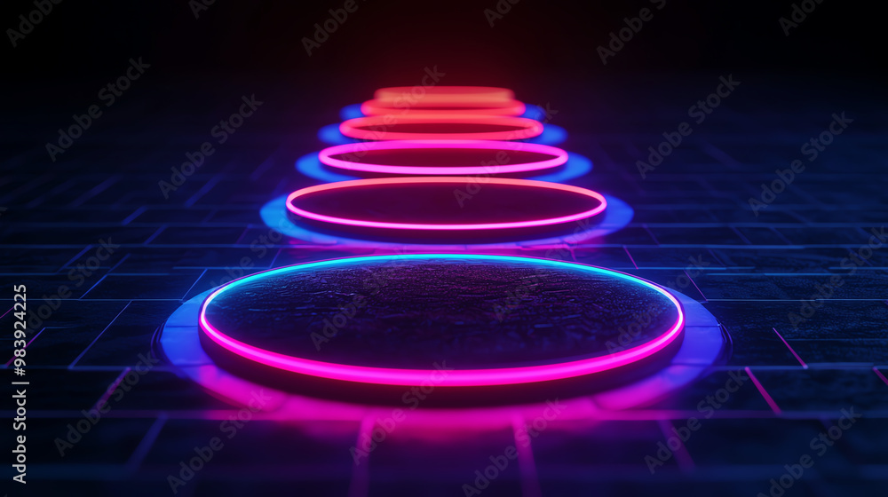 Floating holographic timeline showing stages of evolution from concept ...