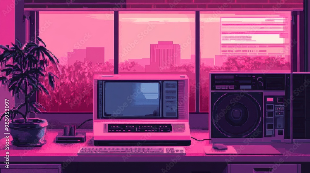 Retro old computer user interface,Pink Y2K computer window page and ...