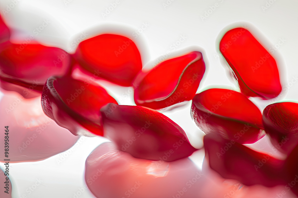 Microscopic Red Blood Cells with Biconcave Shapes and Soft Reflections ...