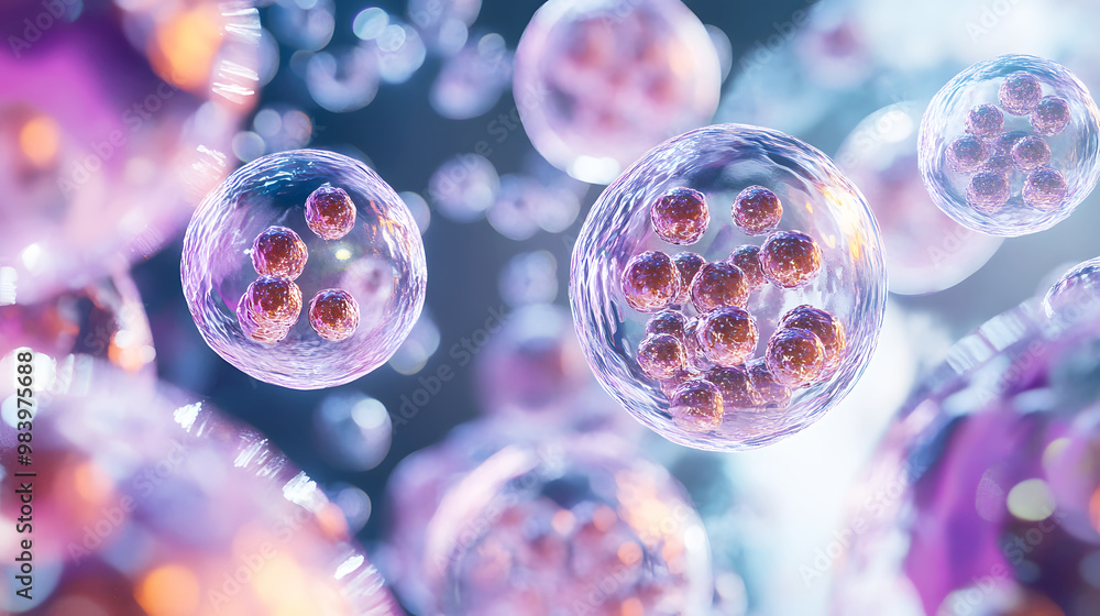 Triglycerides in fat cells An illustration of triglyceride molecules ...