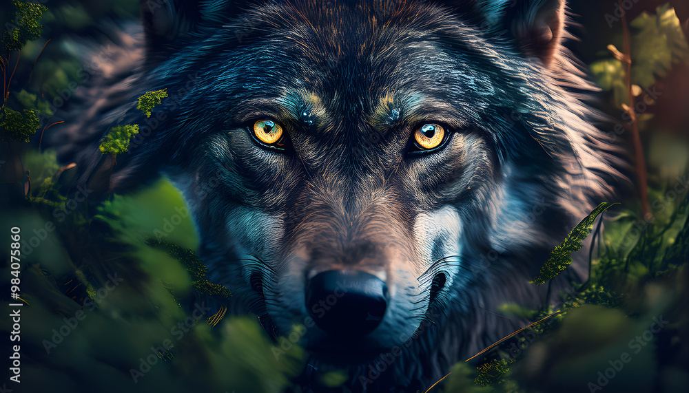 Ojos y mirada de la naturaleza, Lobo, Canis lupus. Animales, fauna ...