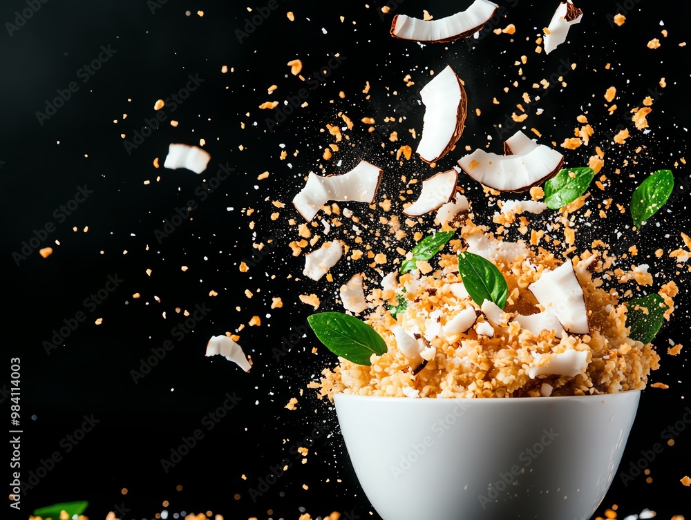 In Brazil, cuscuz de tapioca, a sweet tapioca pudding with coconut and ...