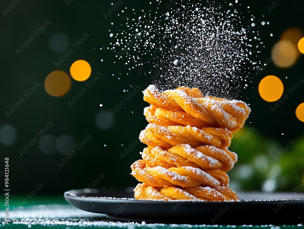 In Spain, ensaimada, a spiralshaped pastry dusted with powdered sugar ...