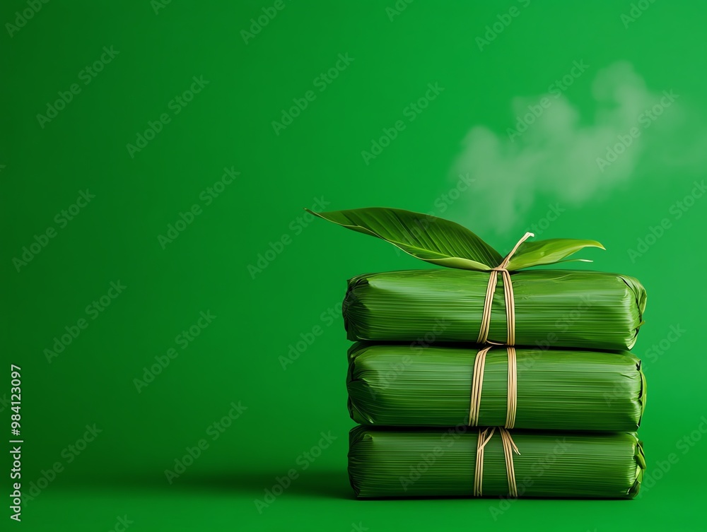 In the Philippines, suman, sticky rice wrapped in banana leaves and ...