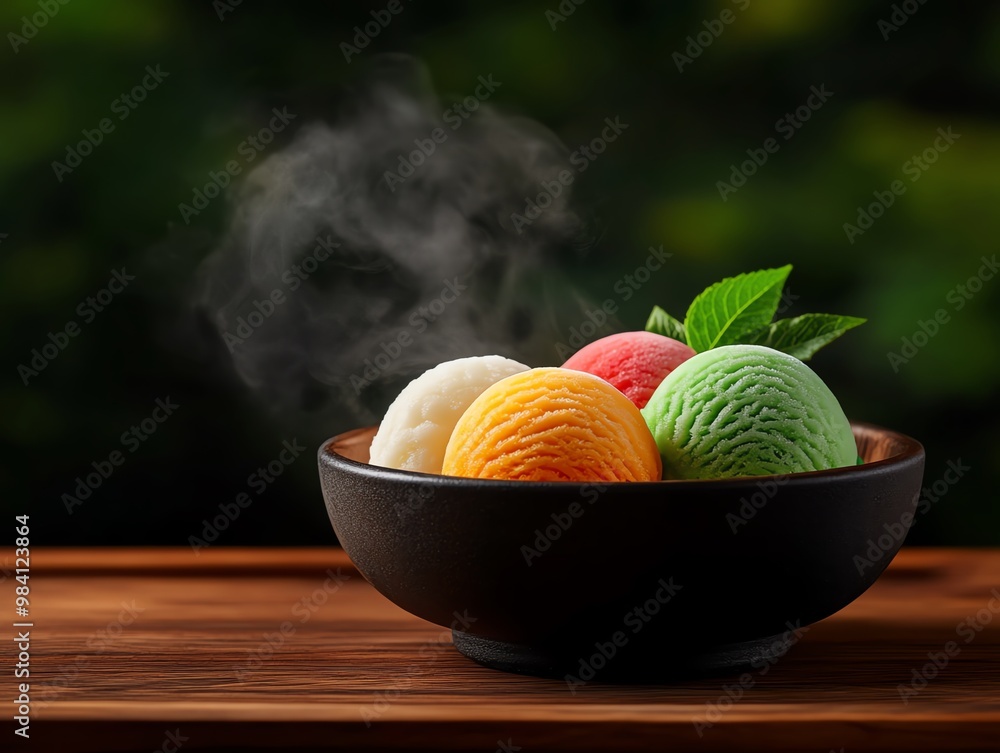 In Tokyo, Japan, mochi ice cream offers a chewy rice cake wrapped ...