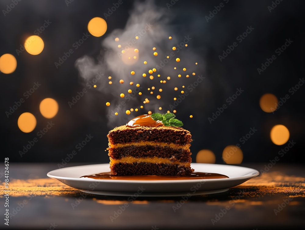 London s sticky toffee pudding, a moist sponge cake made with dates and ...