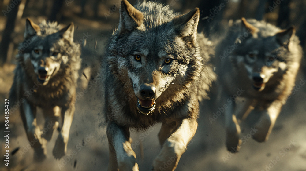 Wolf an iconic apex predator, embodies both grace and ferocity. With ...