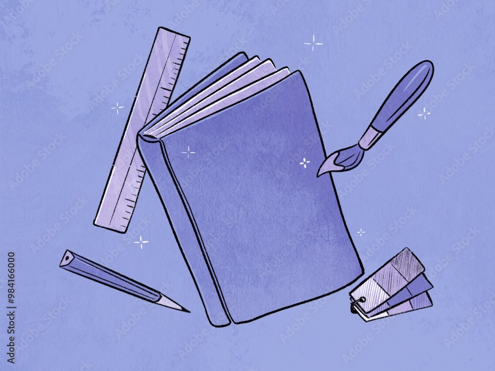 The process of designing a book cover illustration, how to design a ...