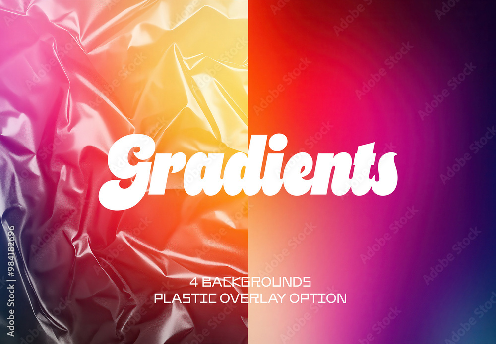 Gradients Overlay Mockup Stock Template | Adobe Stock