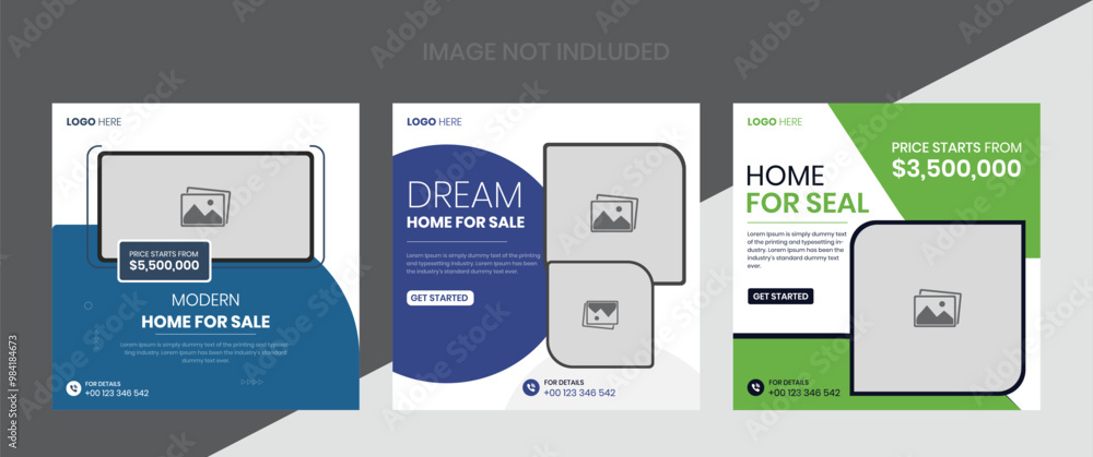 Home seal Social Media Post Design, dream home seal poster templates ...