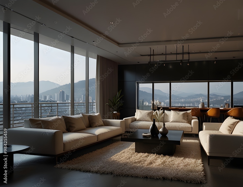 The new house features a stunning interior design, captured in crisp 4K ...