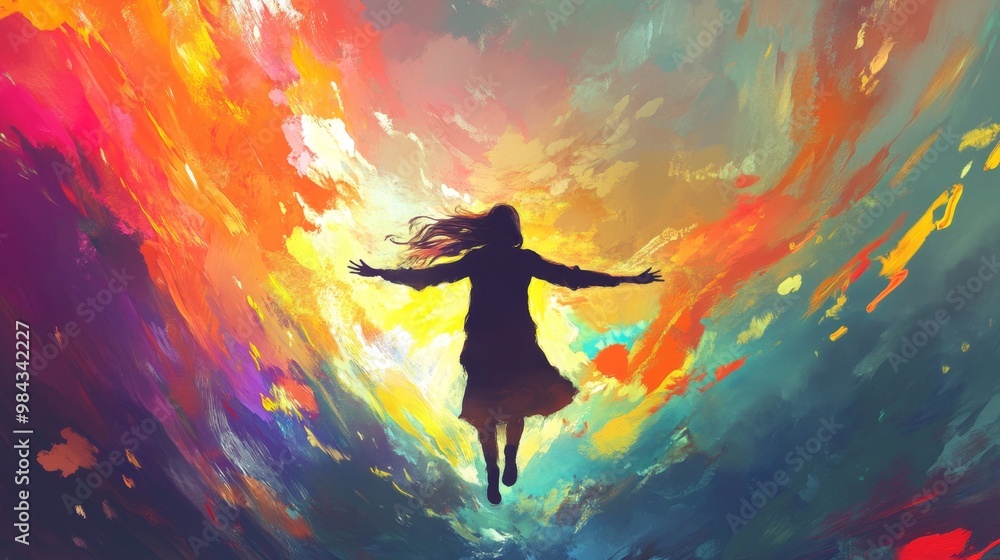 Uplifting and motivational scene capturing the essence of inspiration ...