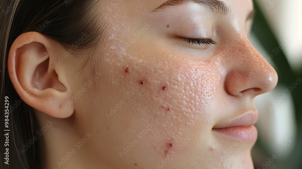 Deep pore cleansing transformation, featuring a patient's nose and chin ...