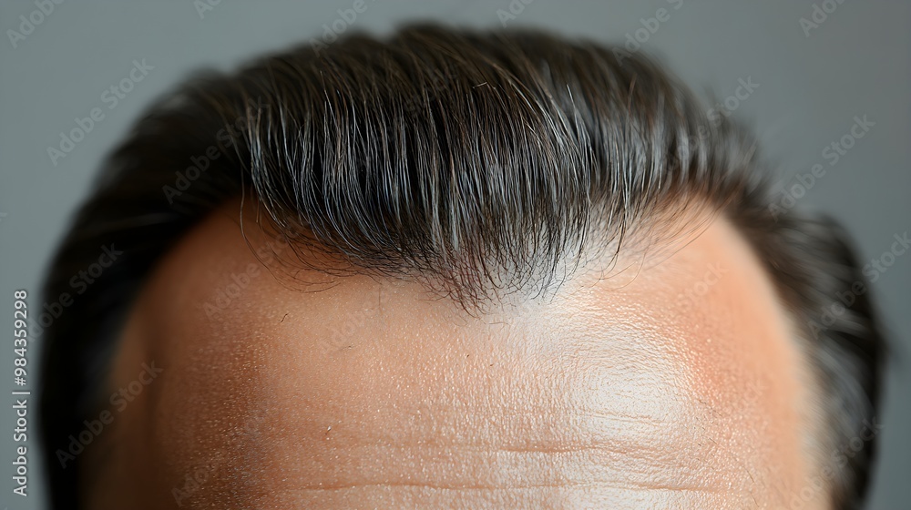 Detailed documentation of hairline changes, featuring thinning at the ...