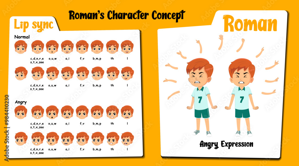An australian angry boy cartoon character AKA Roman, little boy cartoon ...